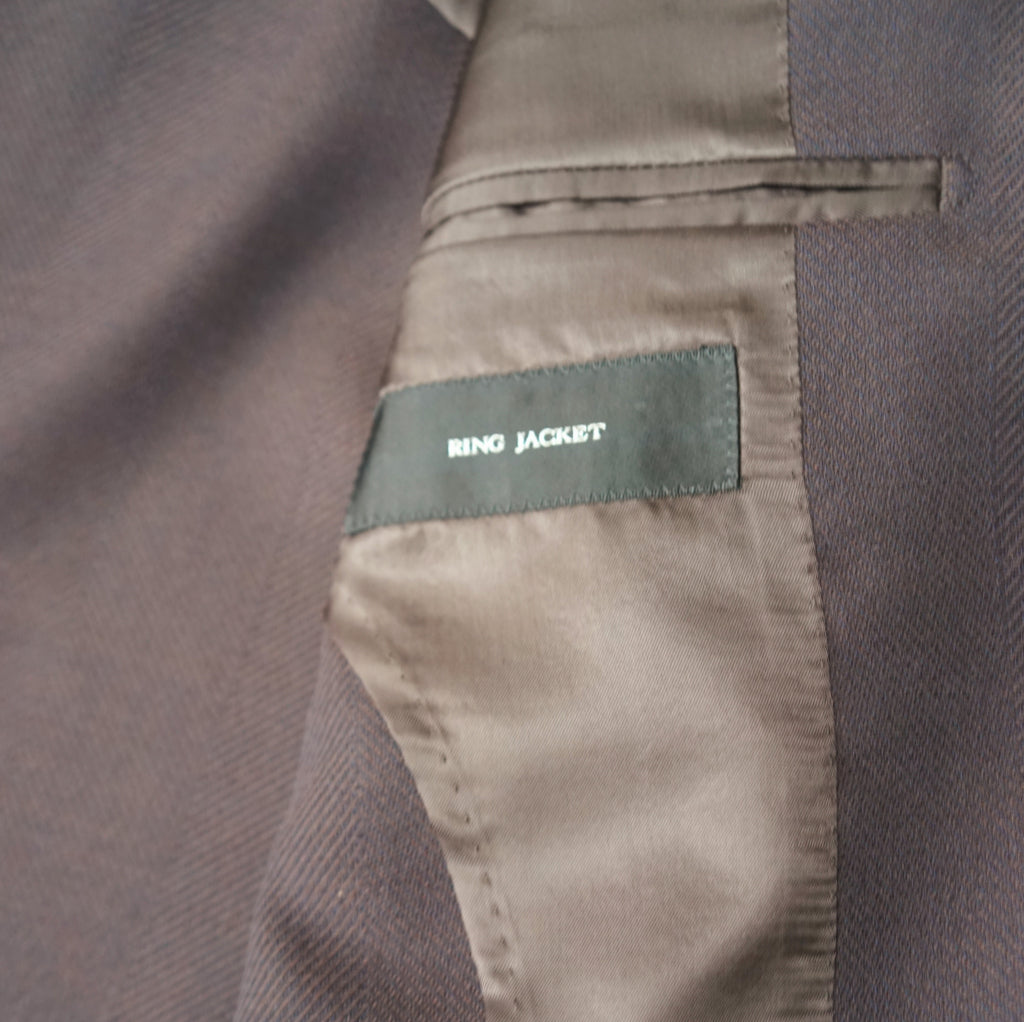RING JACKET / BROWN HERRINGBONE BALLOON JACKET / RT055S20F – COLONY ...