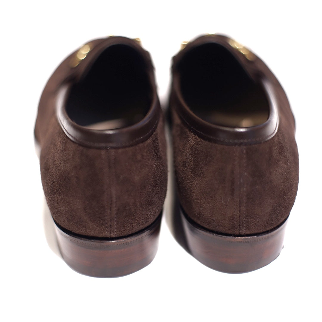GEORGE CLEVERLEY / THE COLONY DARK BROWN BUCKSKIN LOAFERS – COLONY CLOTHING