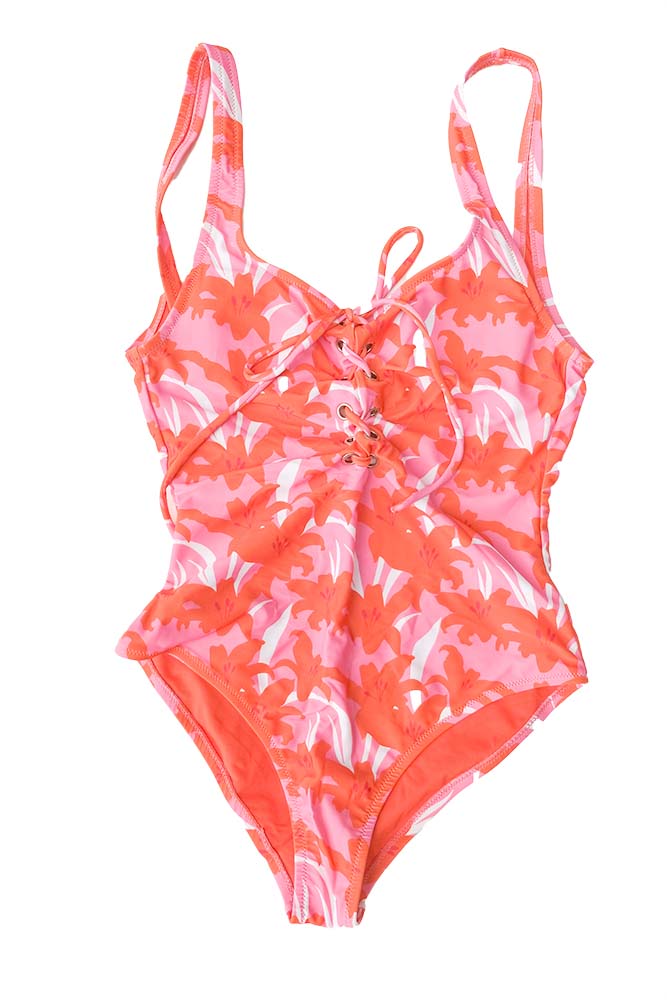 DAZE DAYZ / PINK FLORAL ONE-PIECE – COLONY CLOTHING